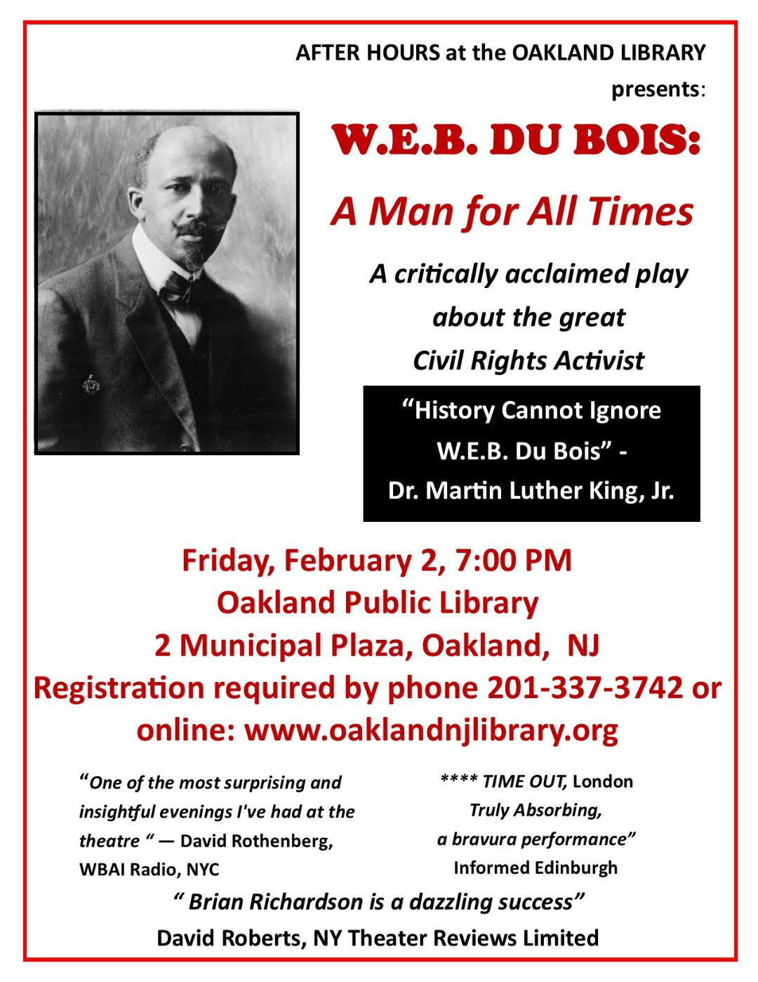 W.E.B. Du Bois, A Man for All Times – The Oakland Journal